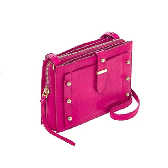 Botkier | Bags | Botkier Dakota Lg Leather Crossbody Charged Pink ...